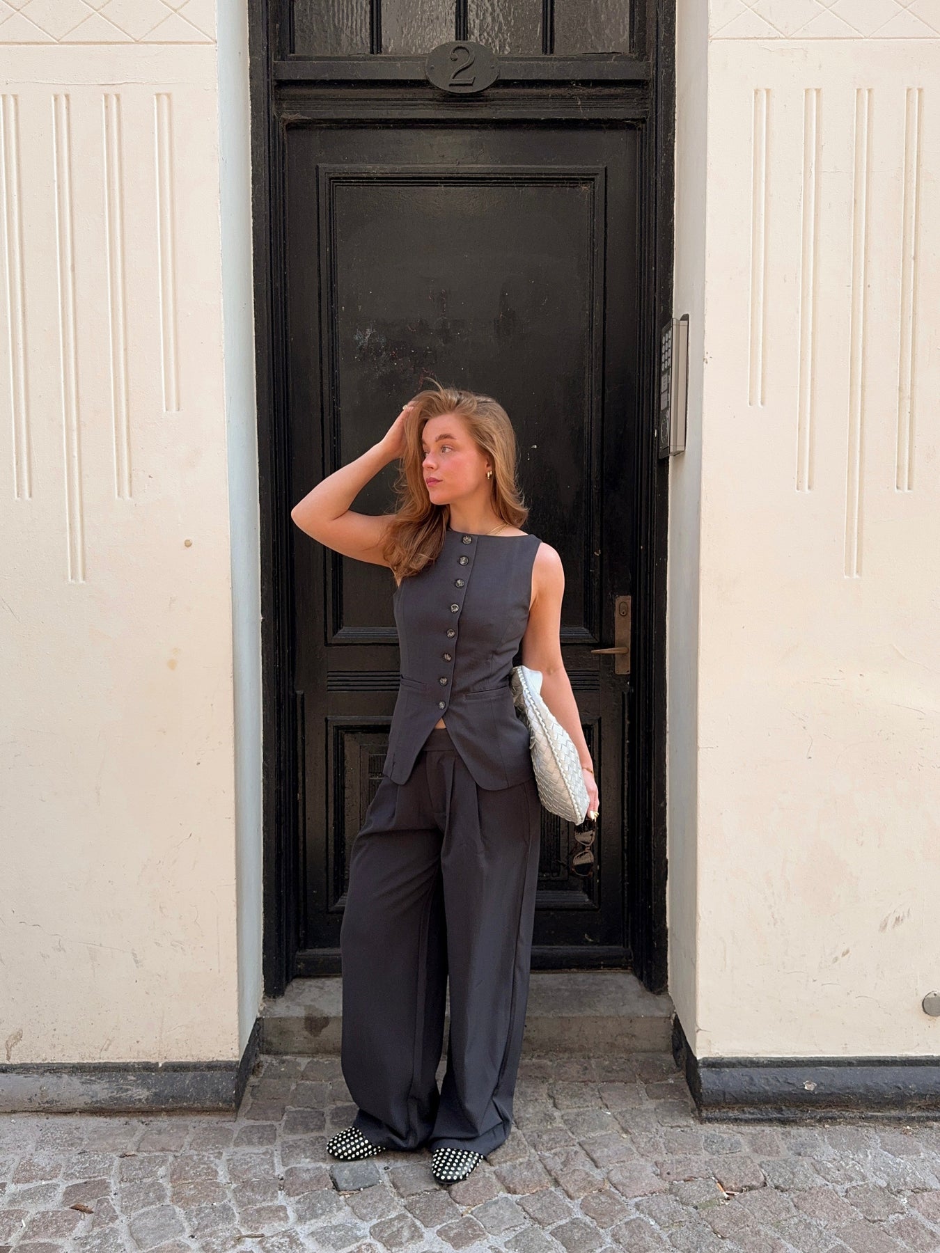 Preloved Nora Pants - Dark Grey